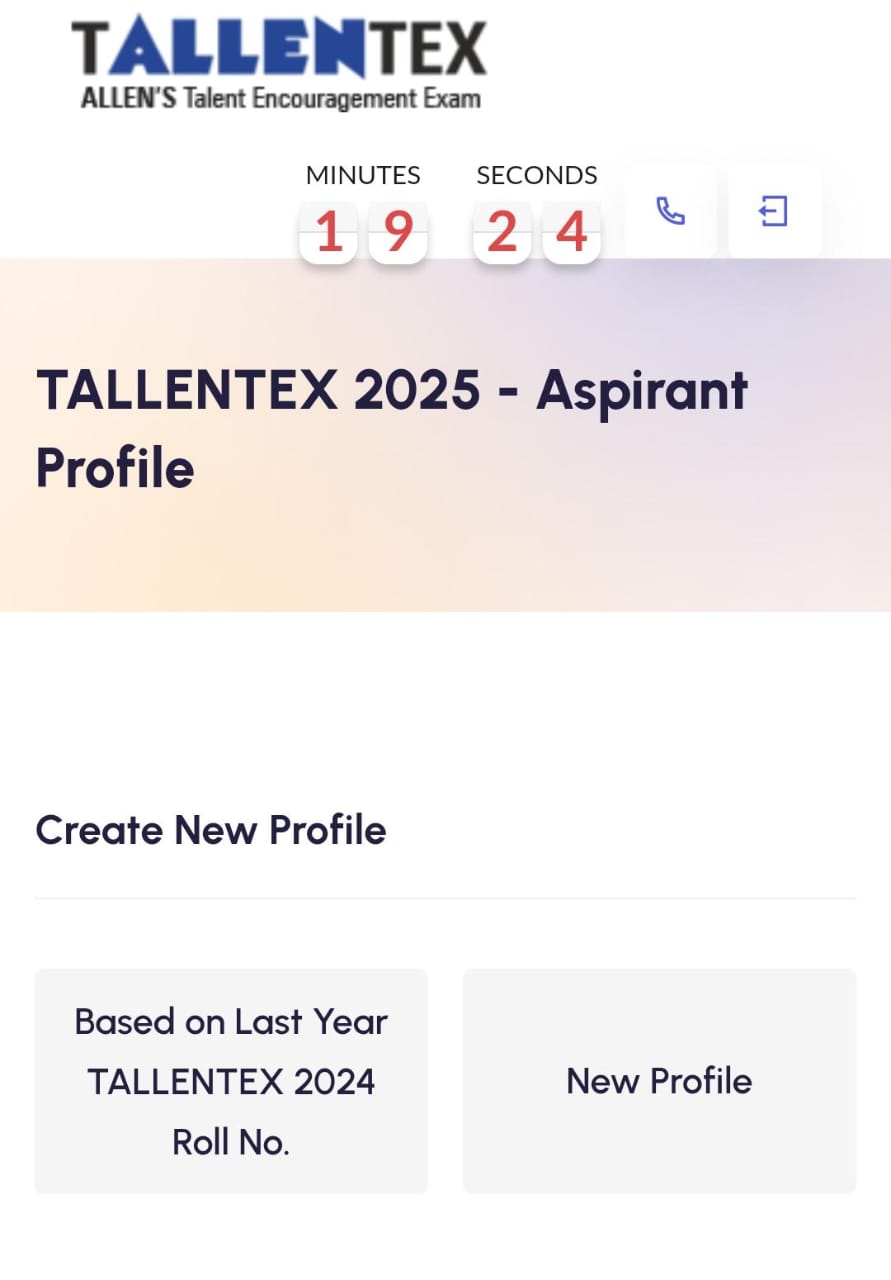 Tallentex Exam 2025 Registration : Allen Scholarship Test Tallentex ...